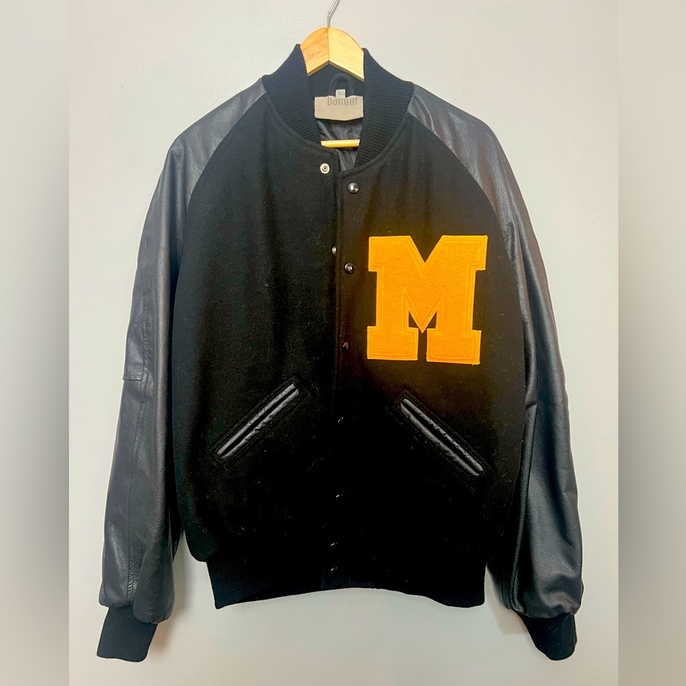 Mizzou Balfour Black/Gold Letterman Style Jacket - Gem